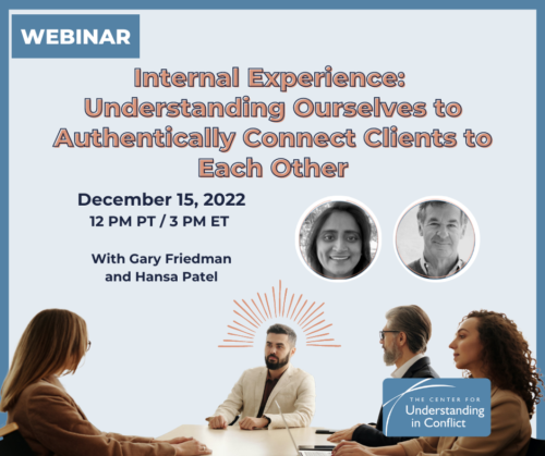 Internal Experience: Understanding Ourselves to Authentically Connect ...